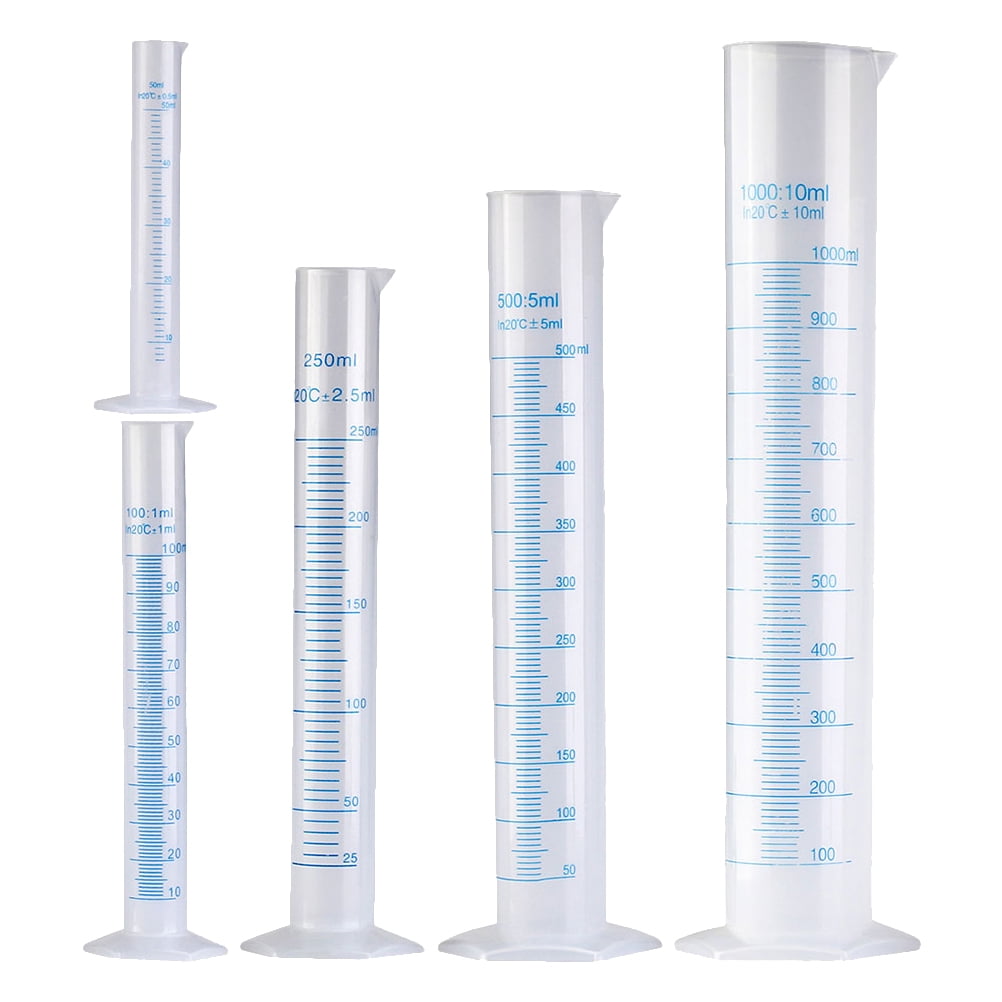 STRANDCHIC 5Pcs Professional Plastic Test Measuring Cylinders with Roll ...