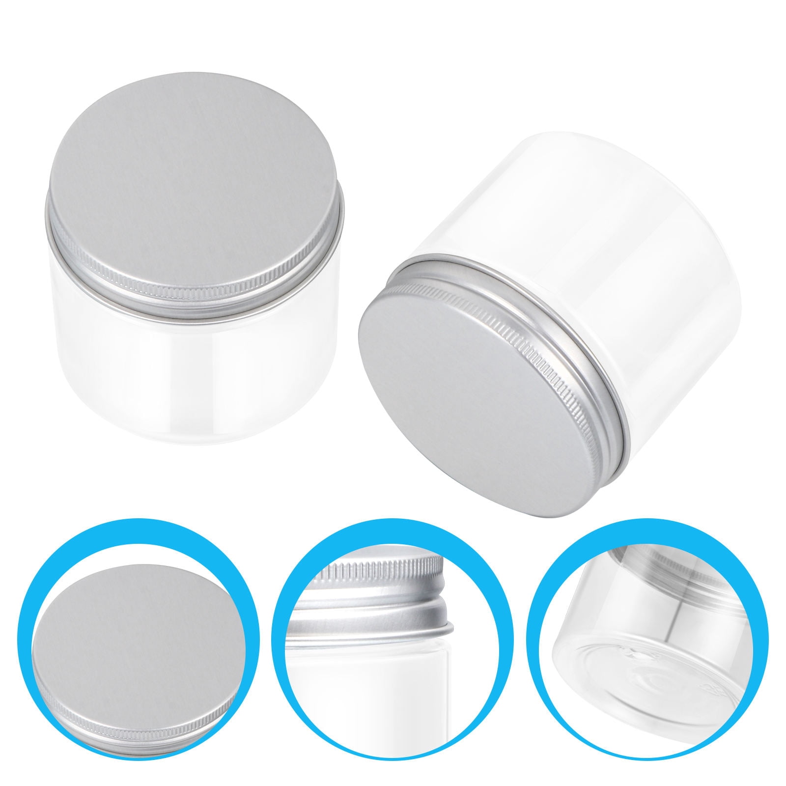 STRANDCHIC 6Pcs Mini Food Storage Containers Square Transparent PET ...