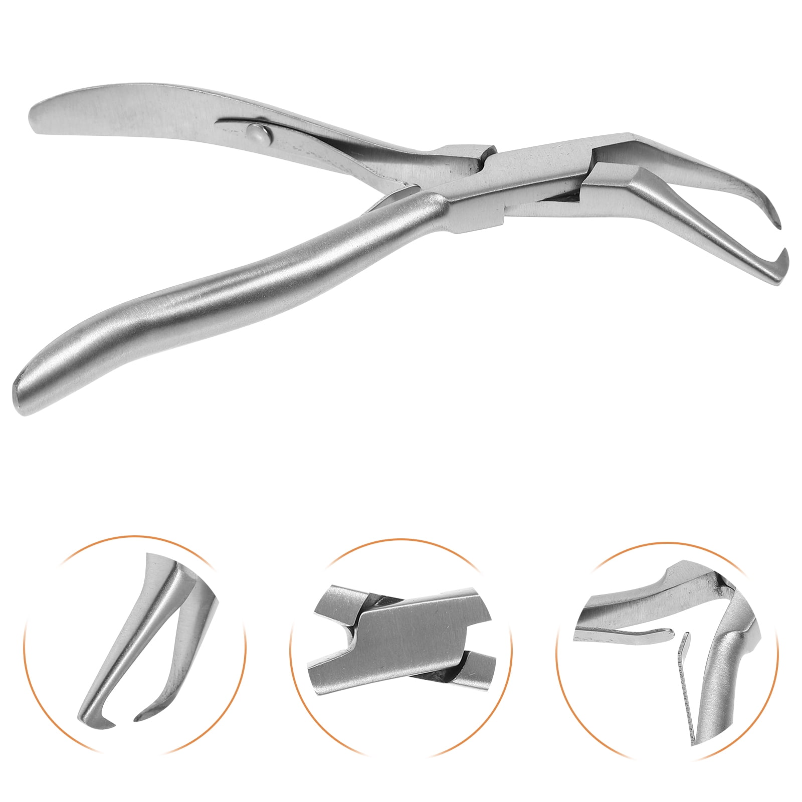 STRANDCHIC Barber Shop Tools 1 Pair Silver Pliers for Hair Extension ...