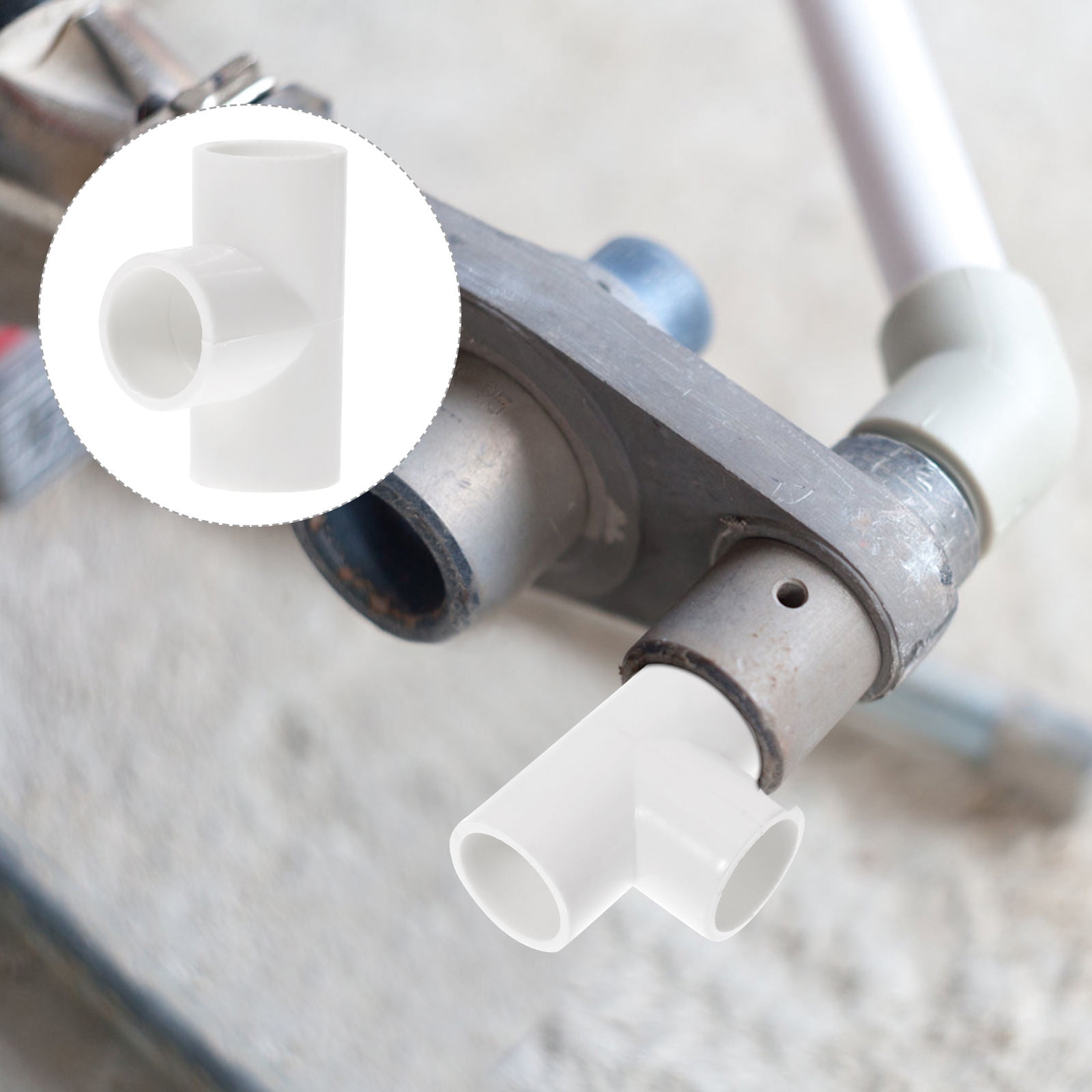 STRANDCHIC Beige PVC Connector for Water Pipe 1/2 Inch fittings with ...