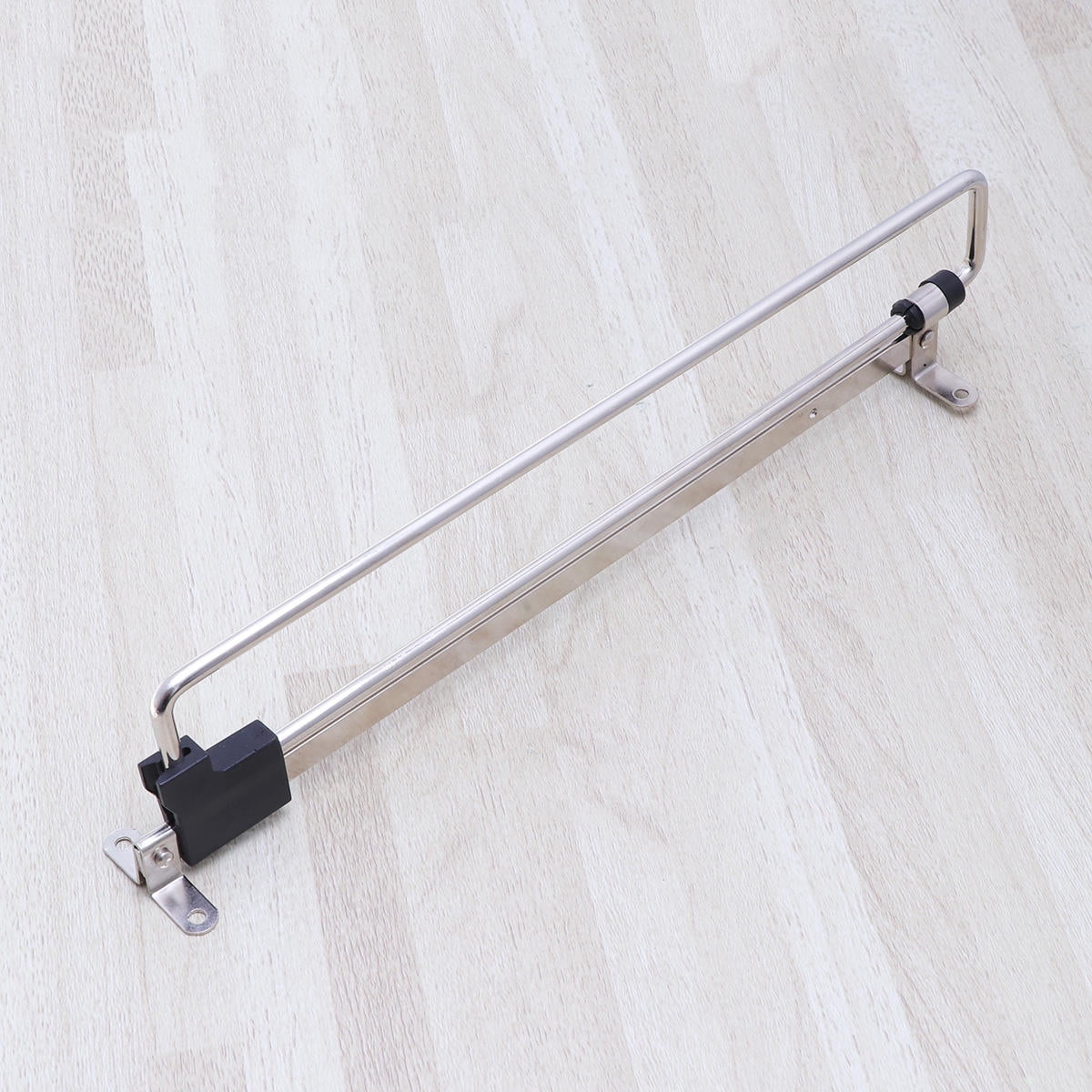 STRANDCHIC Strandchic Retractable Wardrobe Clothing Rod Non Slip Silver ...