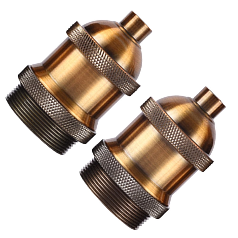 STRANDCHIC E27 Coffee Screw Lamp Socket Medium Base Holder, Easy to ...