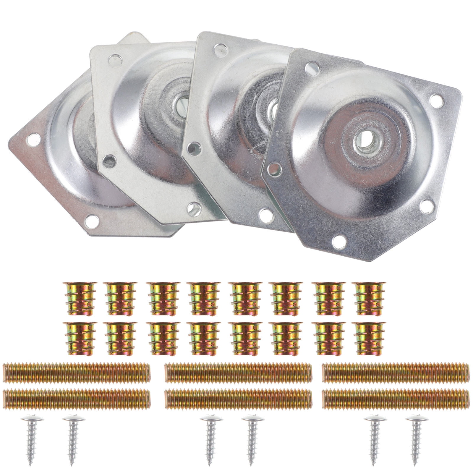 STRANDCHIC Desk Legs Bracket 4Pcs Angled Iron Connecting Cushions for ...