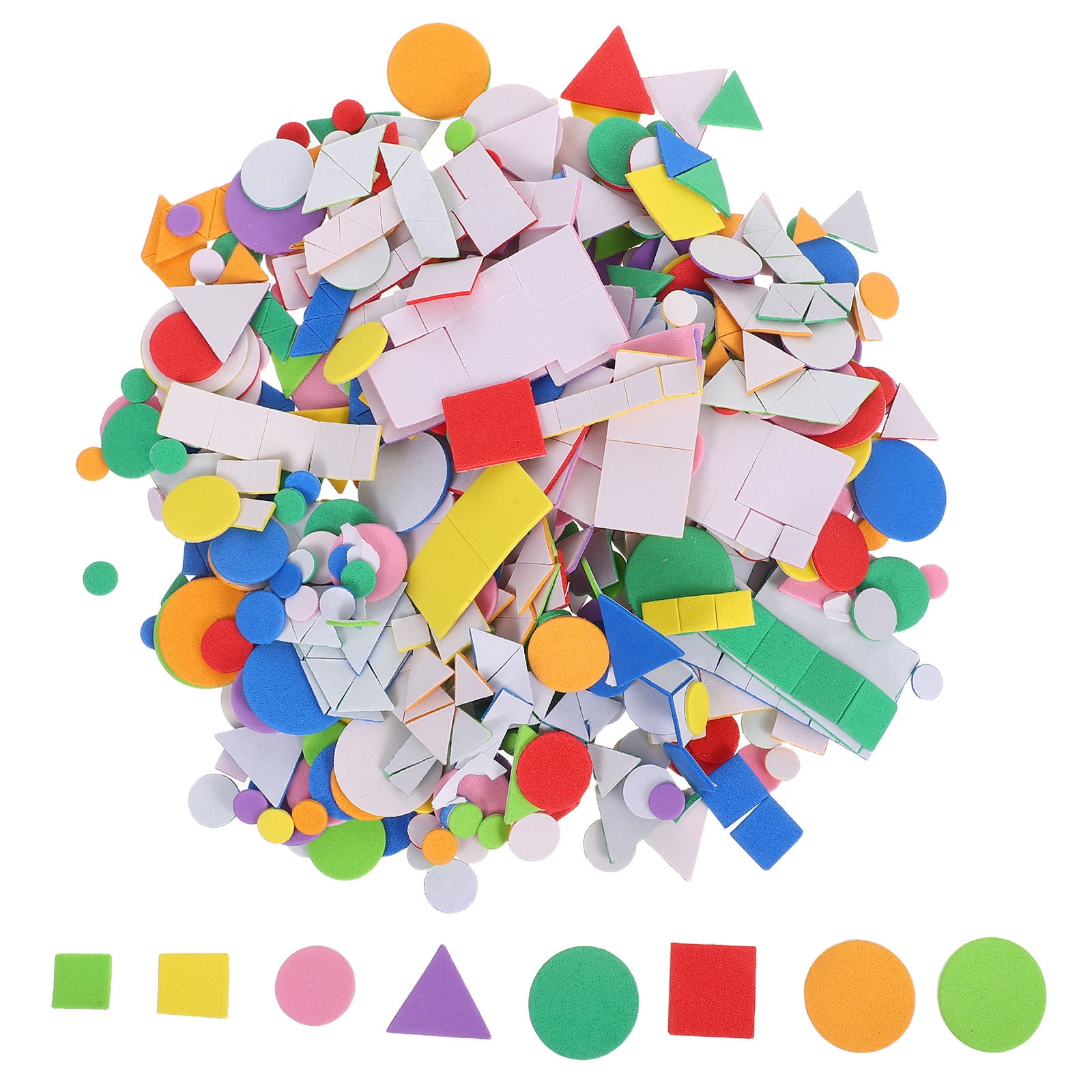 STRANDCHIC Geometric Shape Stickers for Kids Soft Foam for Home ...