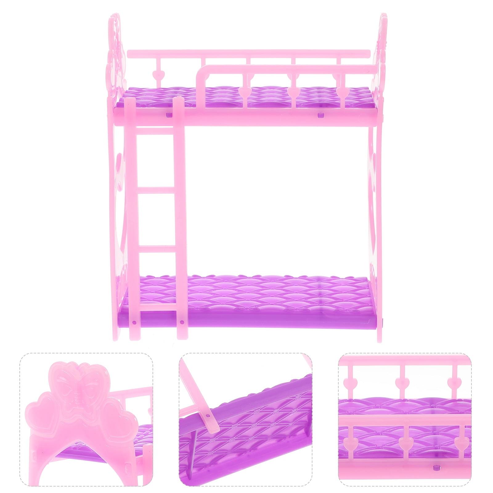 STRANDCHIC Doll Bunk Bed Kids Toys 1 Set 5.31X4.32X2.48 In Plastic ...