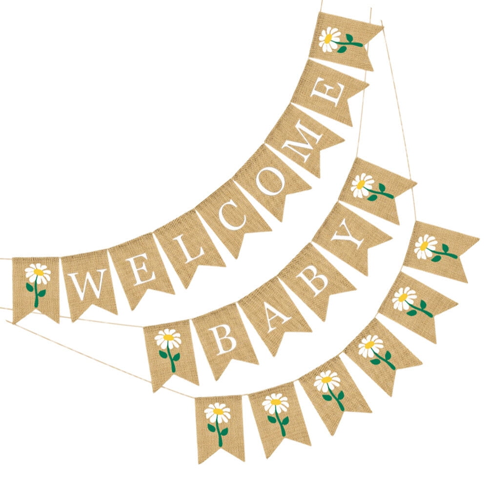 STRANDCHIC Linen String Flag Banner in Assorted Colors for Stylish ...