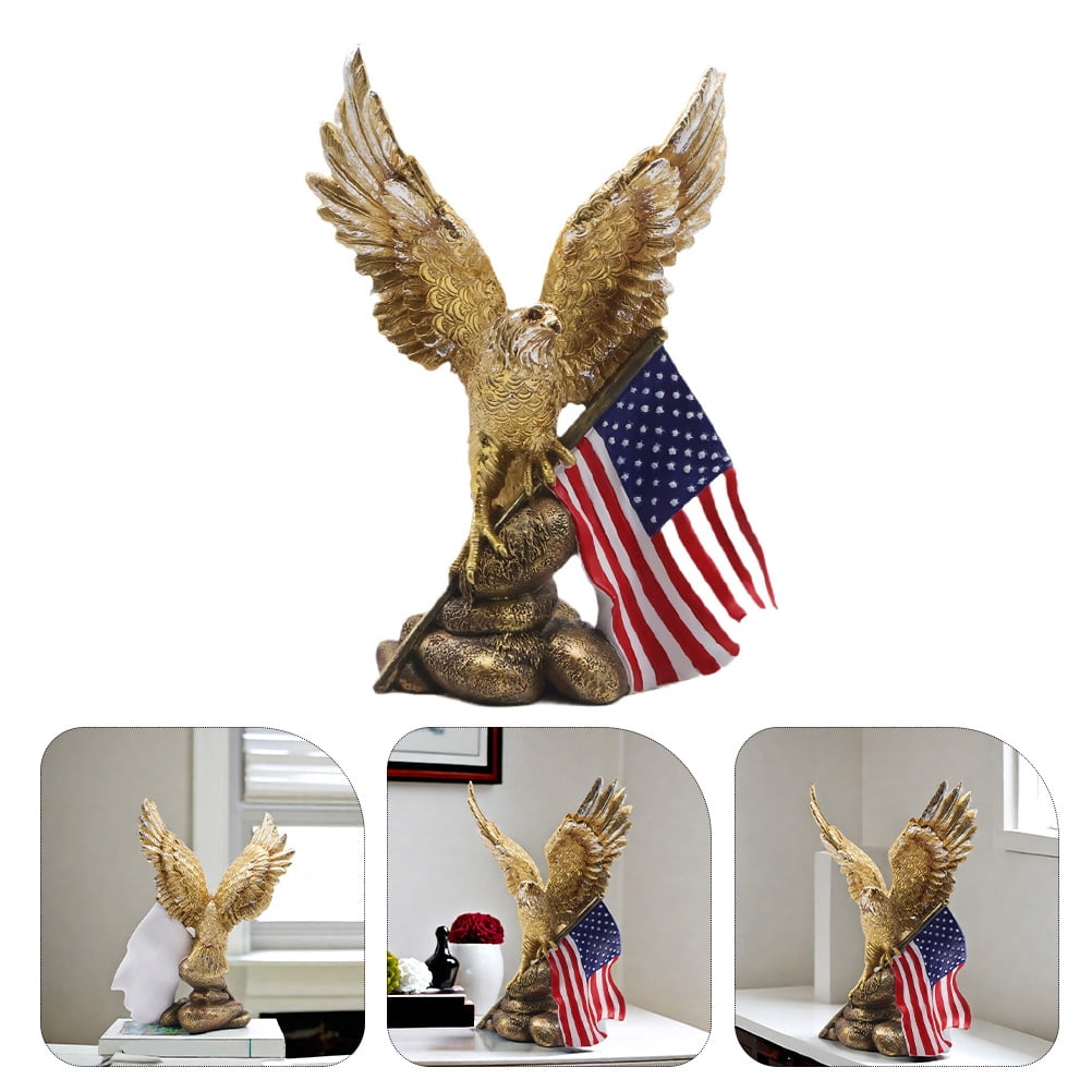 STRANDCHIC Patriotic Symbolism Eagle Statue Decor Realistic Design for ...