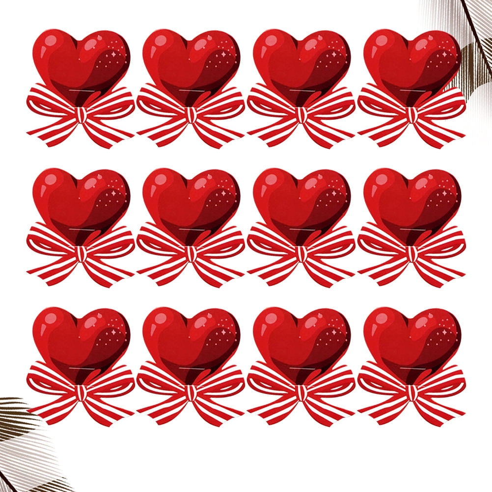 STRANDCHIC Red Heart Lollipop Paper Cards for Made of Premium Paper ...