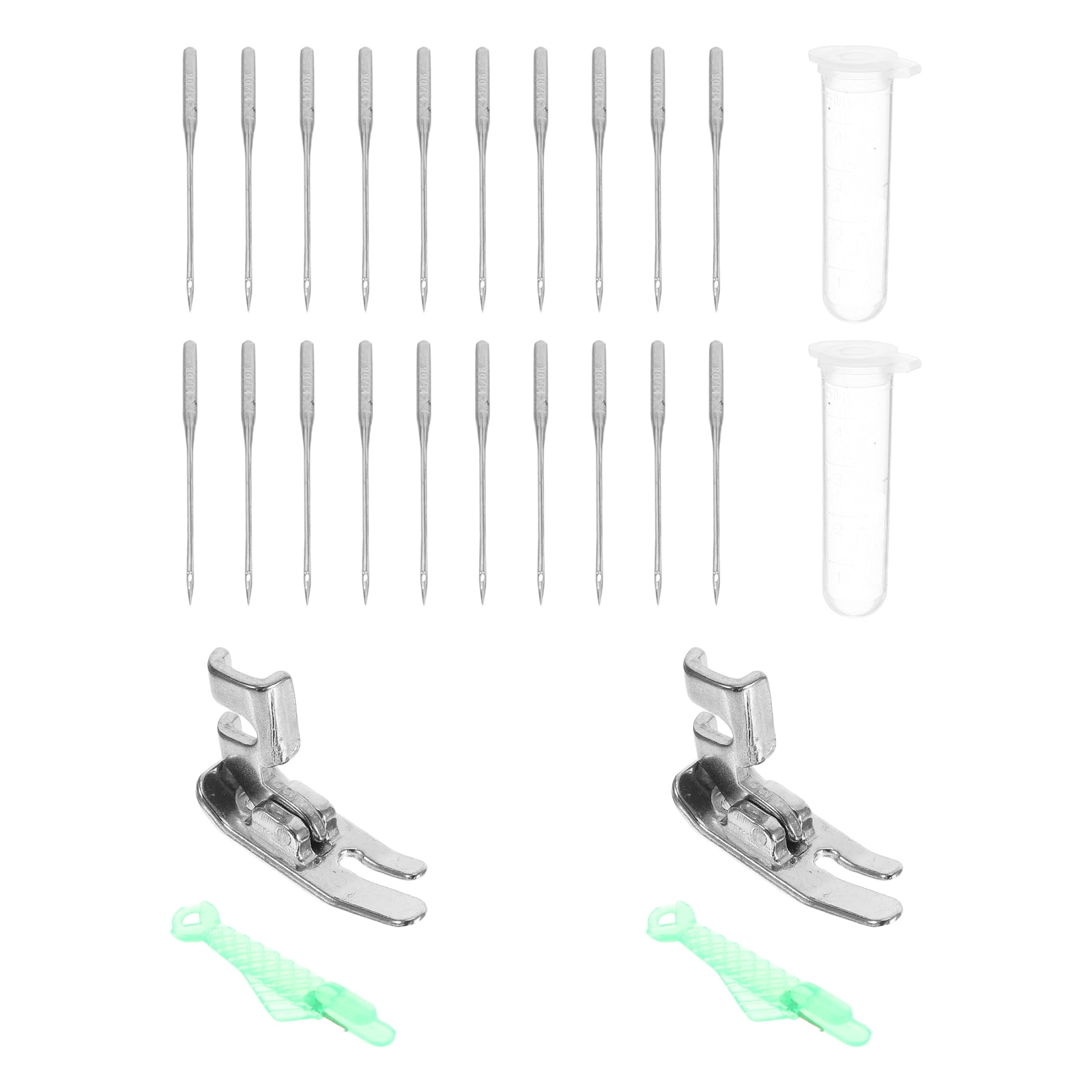 STRANDCHIC Sewing Machine Foot 12Pcs Assorted Color Plastic Alloy Retro ...