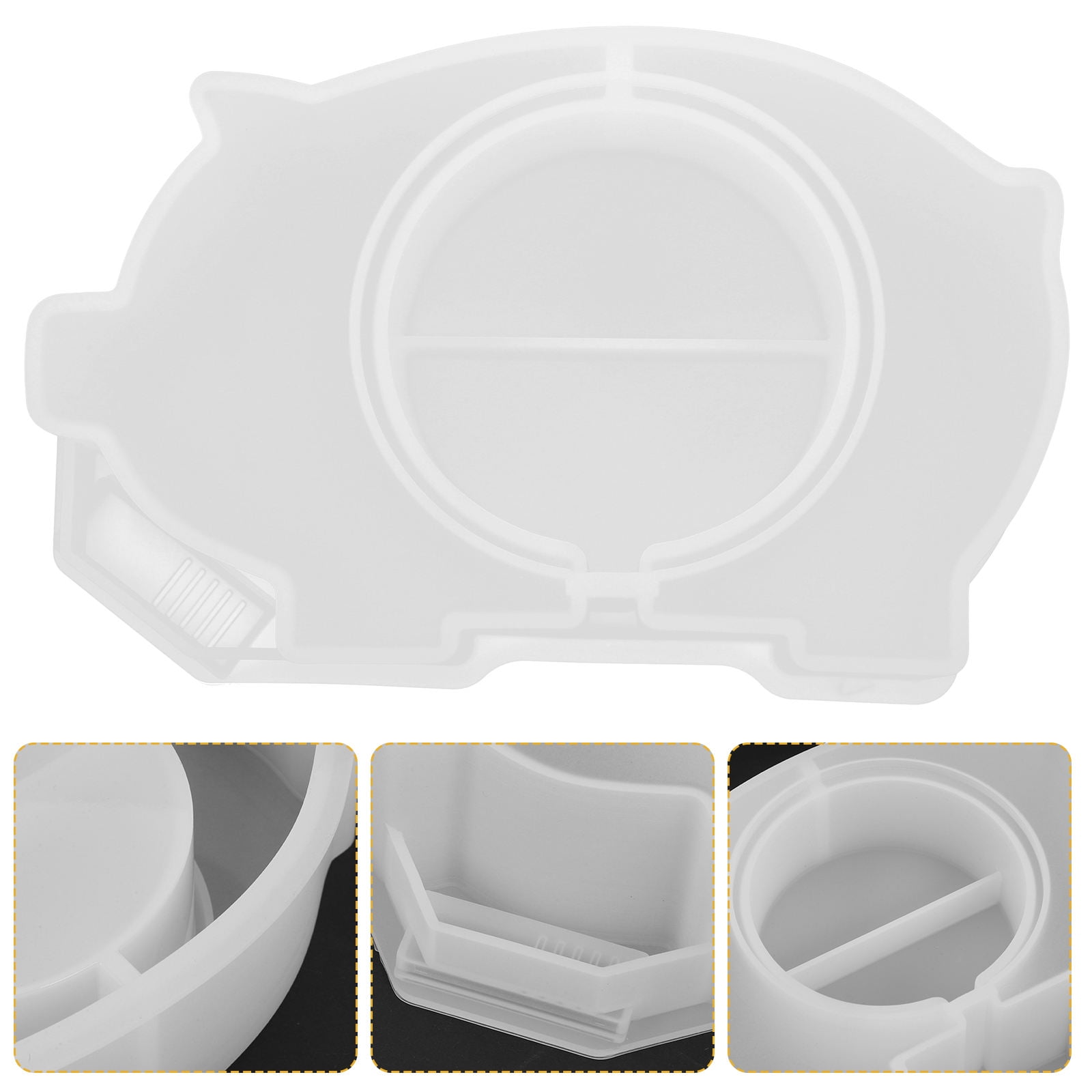 STRANDCHIC Silicone Pig Mold for Storage Box Craft Making White Color ...