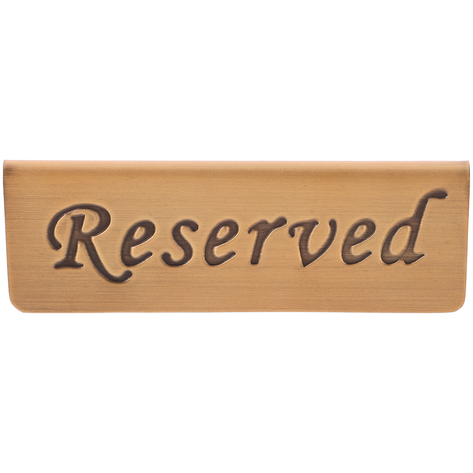 STRANDCHIC Restaurant Reserved Signs Chocolate Stainless Steel Durable ...