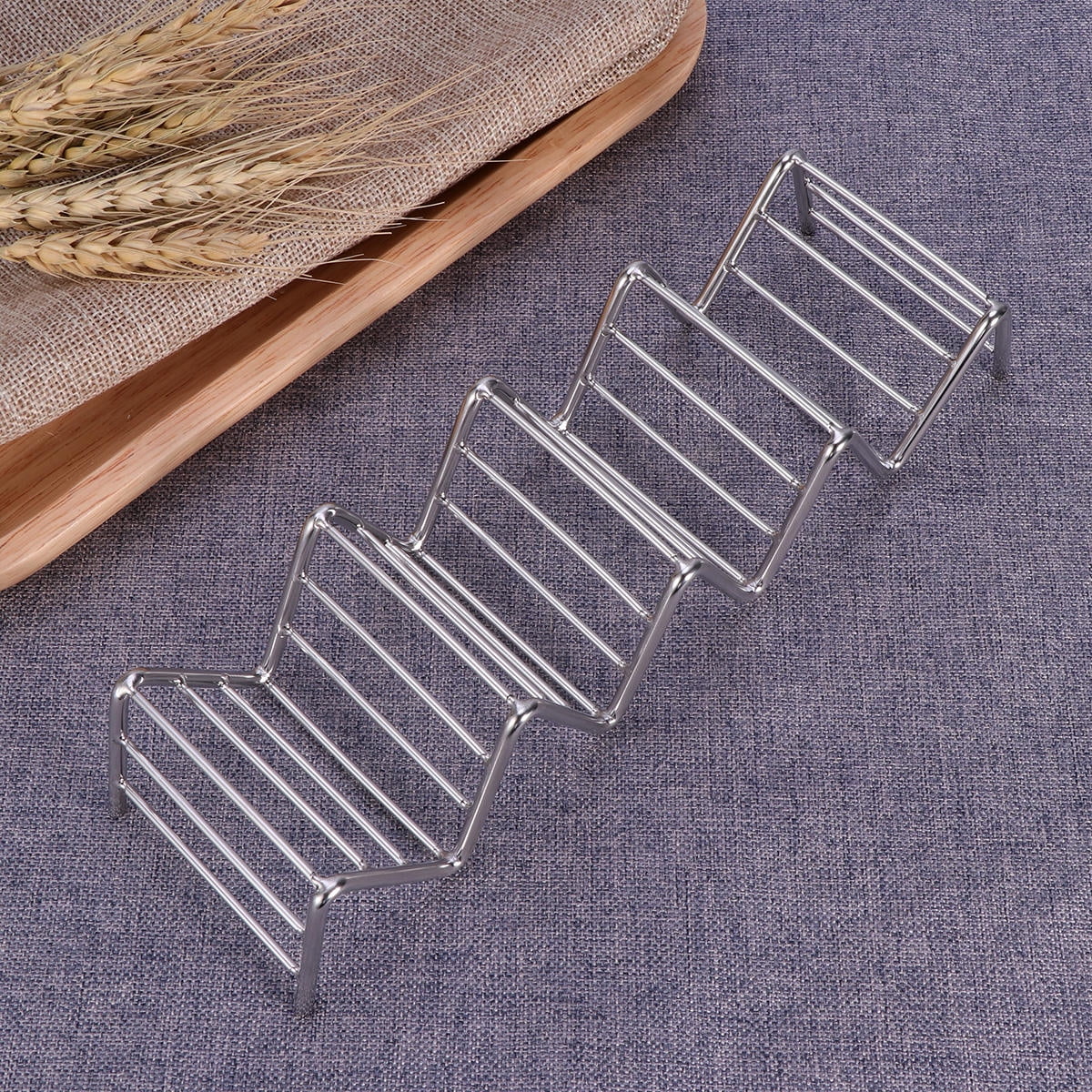 STRANDCHIC Taco Holder 1Pack Silver Color For Hard Shell Tacos Upright ...