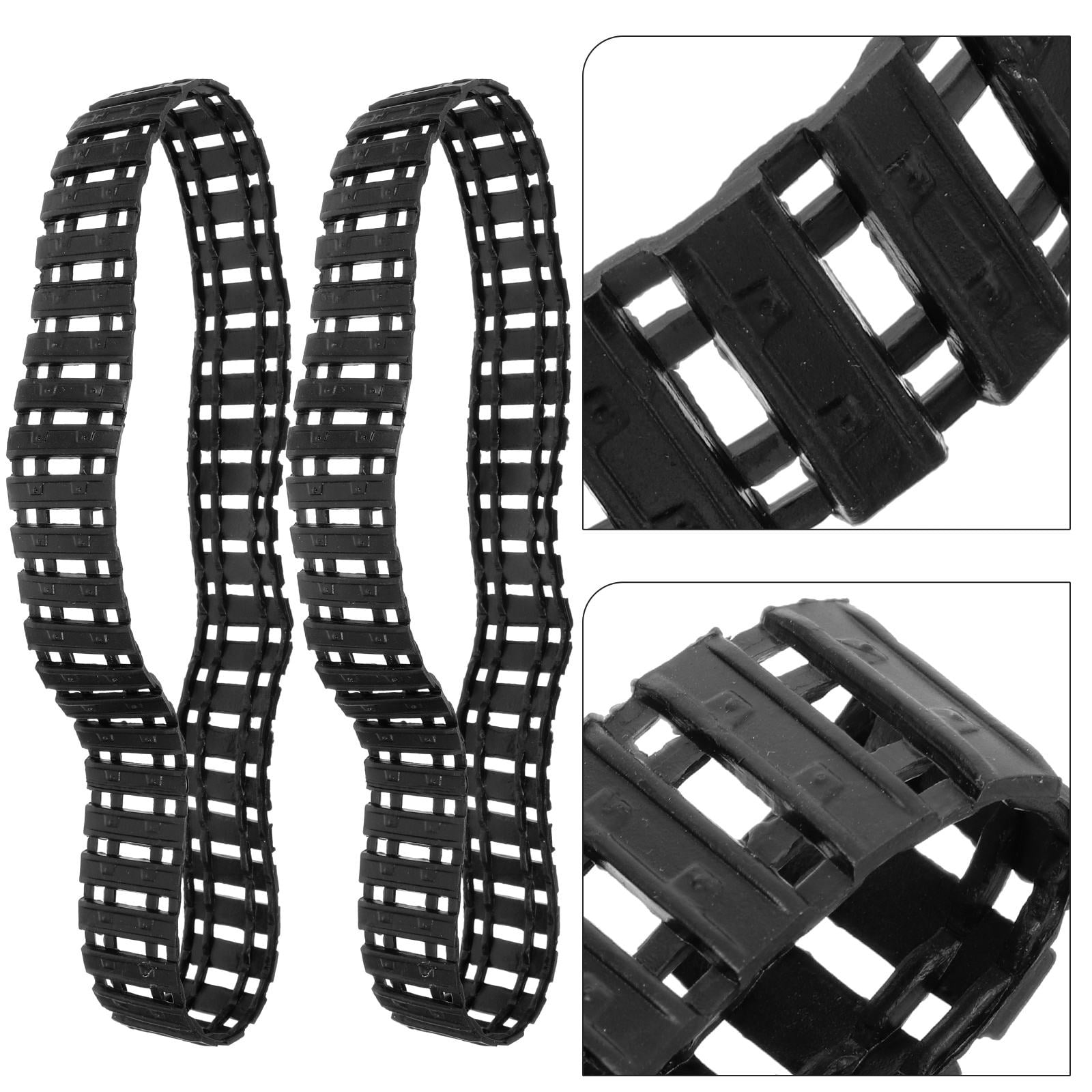 STRANDCHIC Tank Treads 2Pcs Black Plastic Diy Tank Tracks for Toy ...
