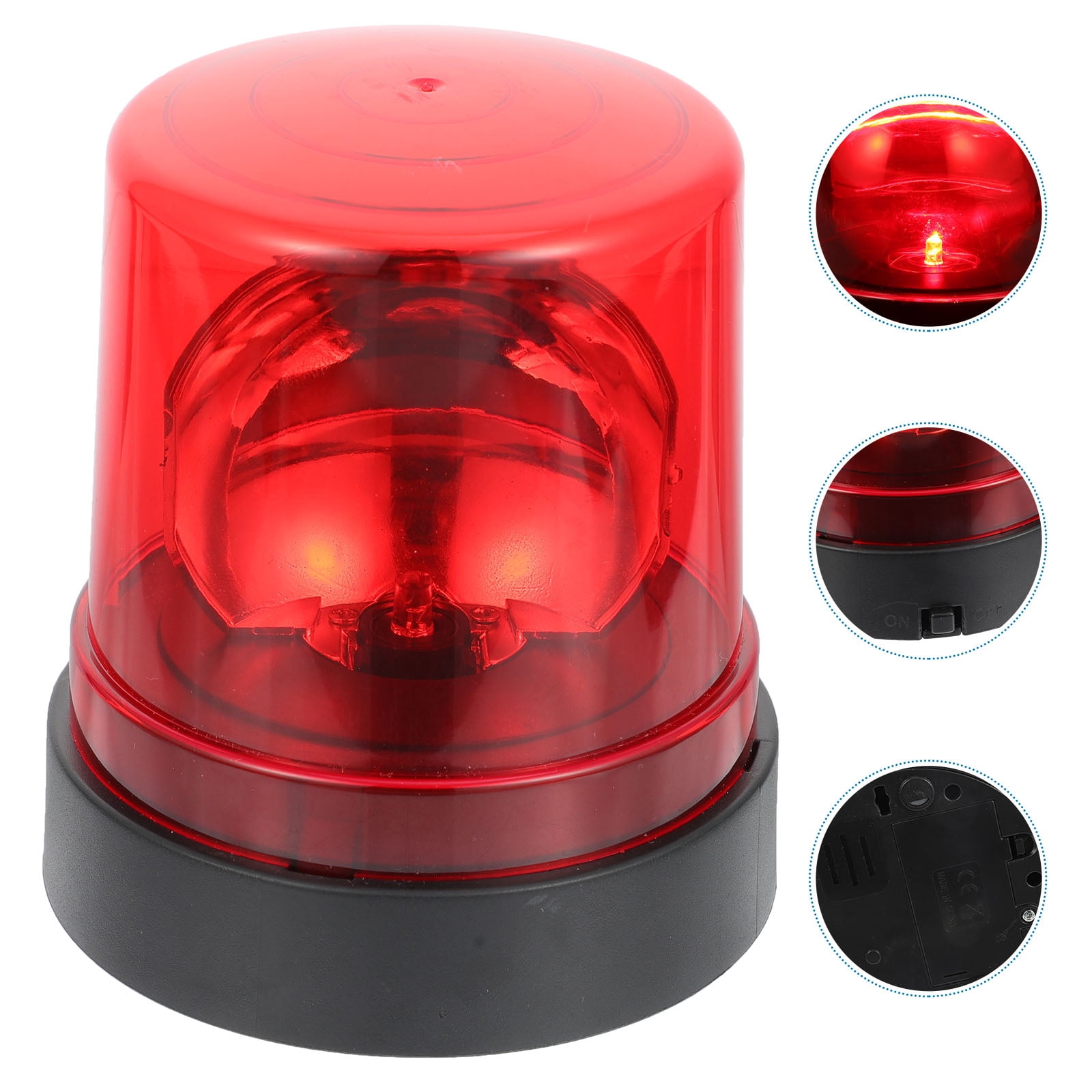 STRANDCHIC Warning Light for Kids LED Warning Lamp Plastic Red 1Set for ...