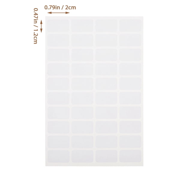 STRANDCHIC White Blank Sticker Decal for Handwriting Labels on Home ...