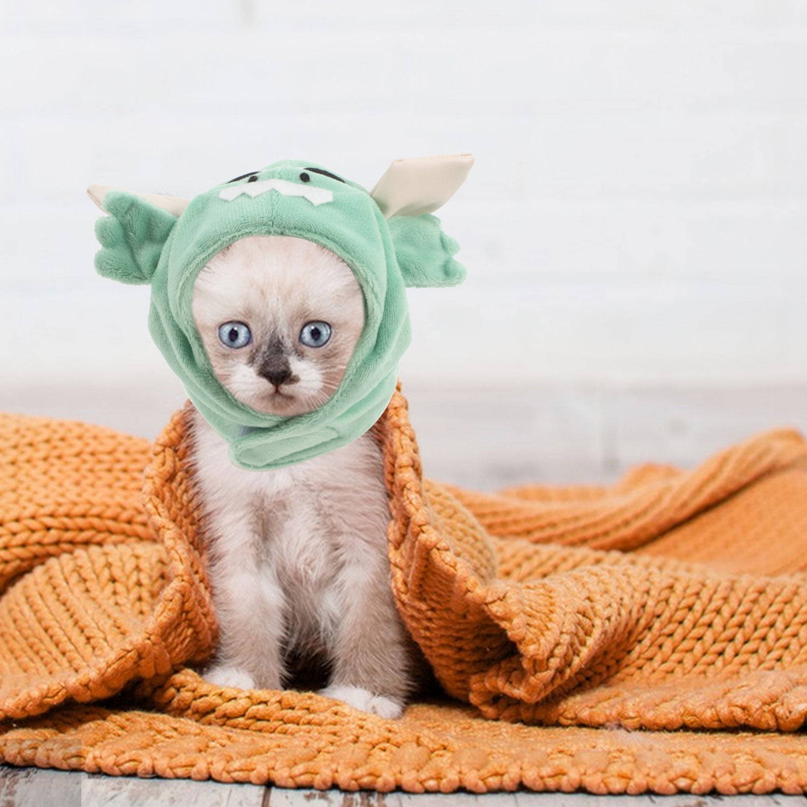 STRANDCHIC cat bonnet Cat Bonnet Light Green Crystal Velvet Adjustable ...