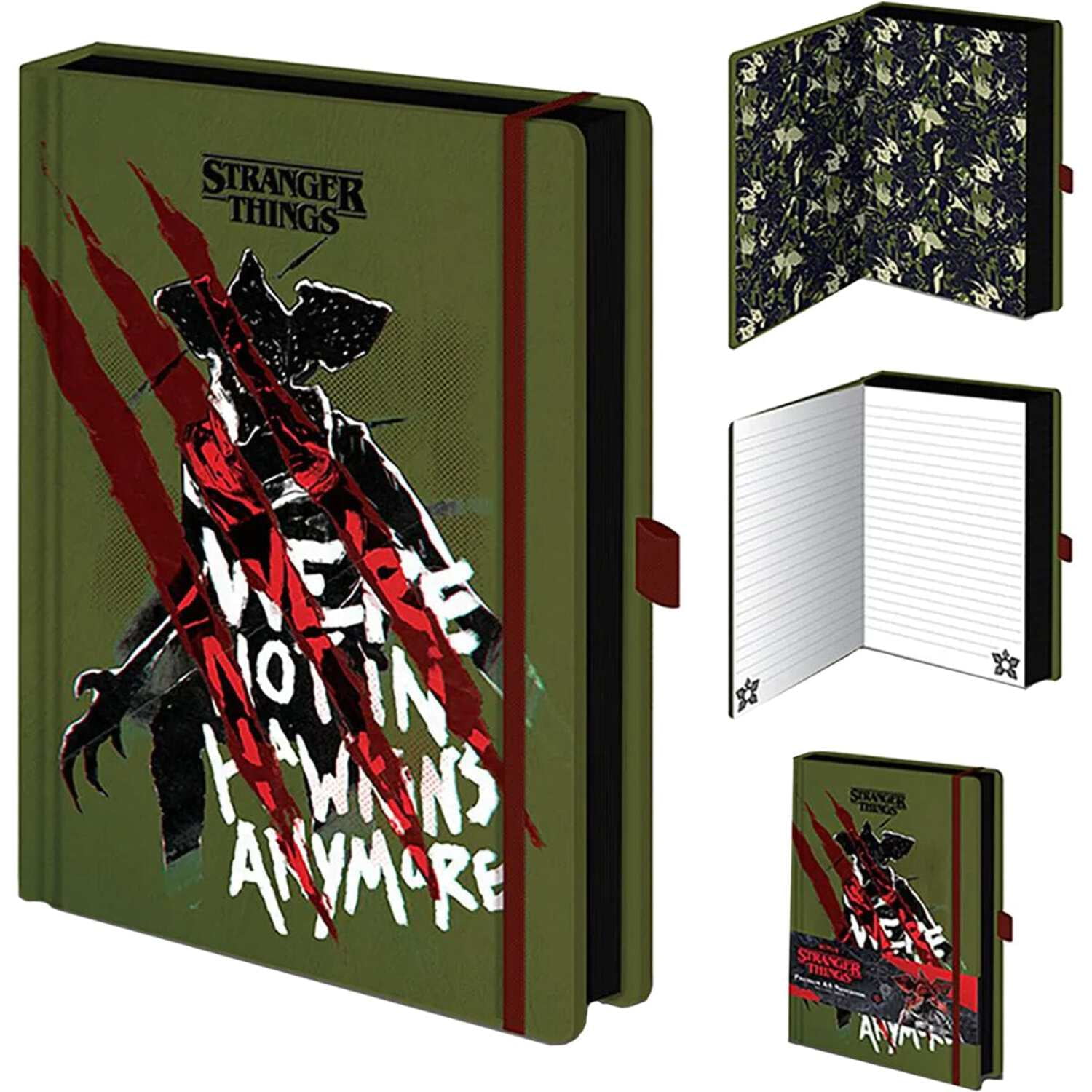 STRANGER THINGS 4 NOT IN HAWKINS- Premium A5 Notebook Olive - Walmart.com