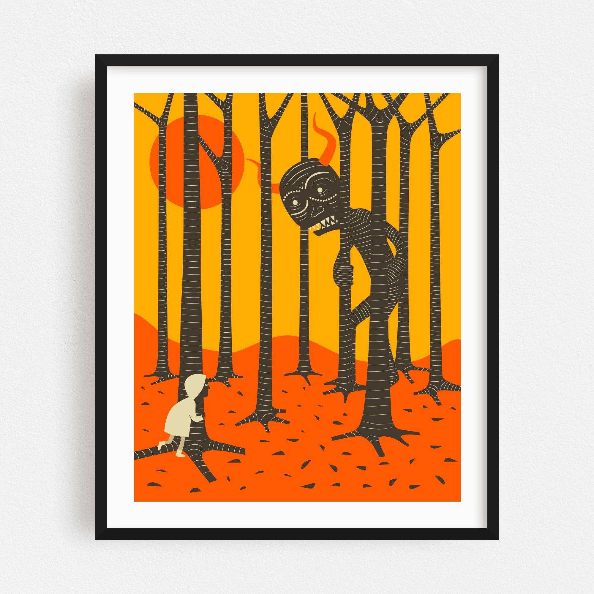 STRANGERS - Illustration Surrealism Halloween Autumn Forest Mystical ...