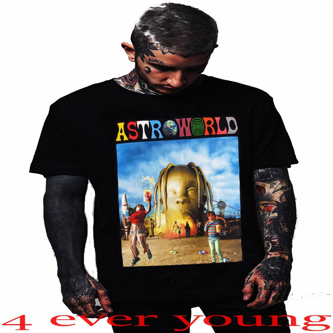 STRAVIS SCOTT ASTRO WORLD ALBUM RAP HIP HOP T SHIRTS MEN'S SIZES ...