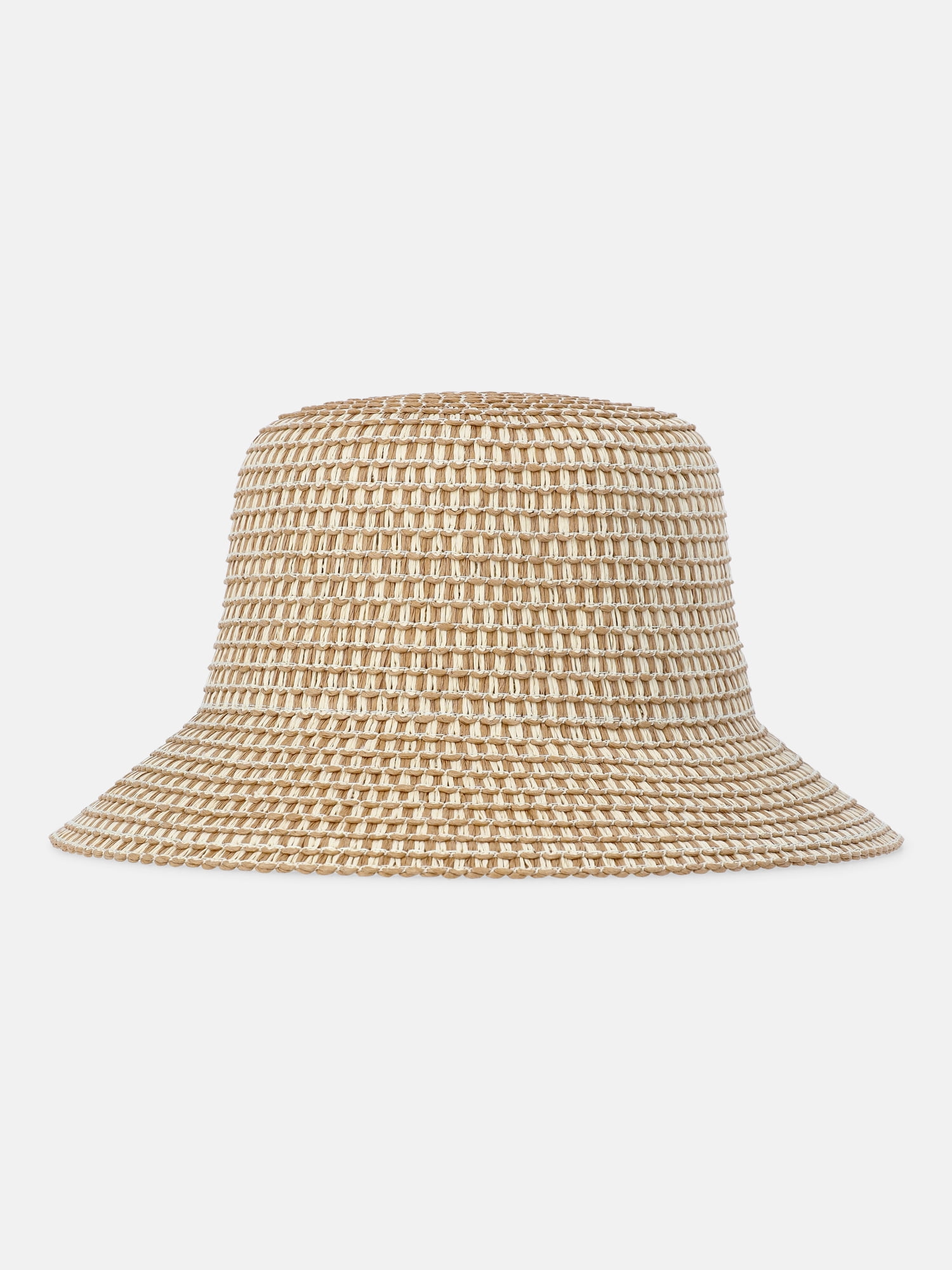 Time and Tru Women's Straw Bucket Hat, Dark Brown Combo - Walmart.com