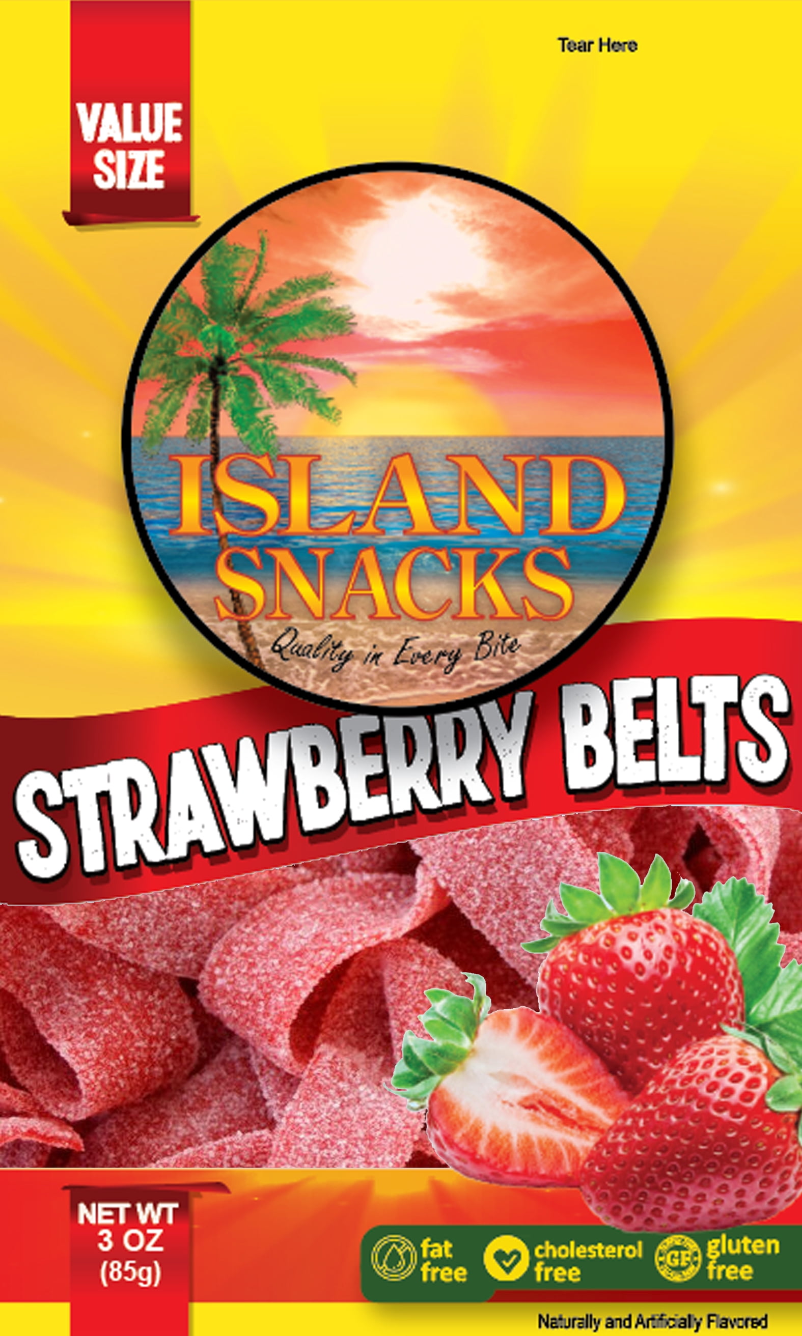 STRAWBERRY BELTS 3 OZ - Walmart.com