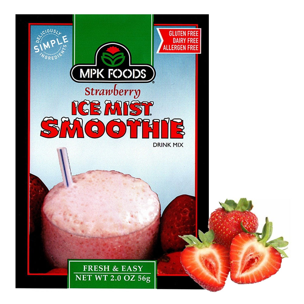 STRAWBERRY Blended Powder Drink Mix Ice Mist Smoothie by MPK Foods (4 ...