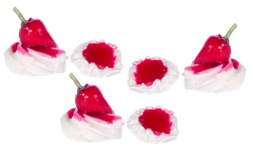 STRAWBERRY MERINGUE/6 Miniature Scale - Walmart.com