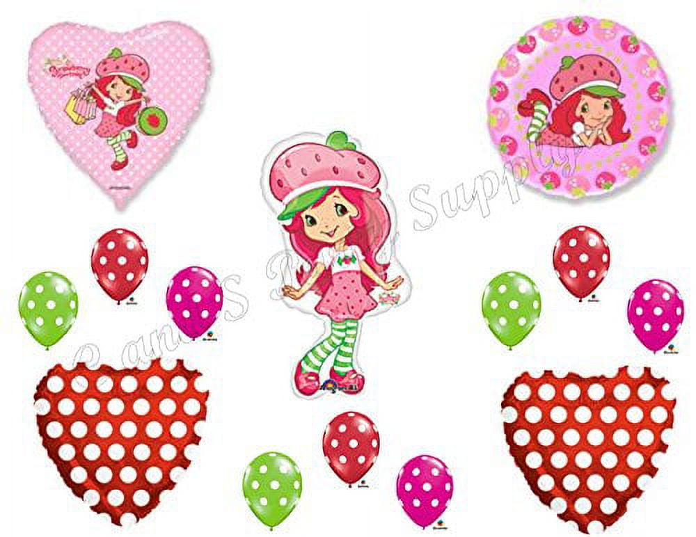 STRAWBERRY SHORTCAKE SHOPPING Birthday Party Balloons Decoration ...