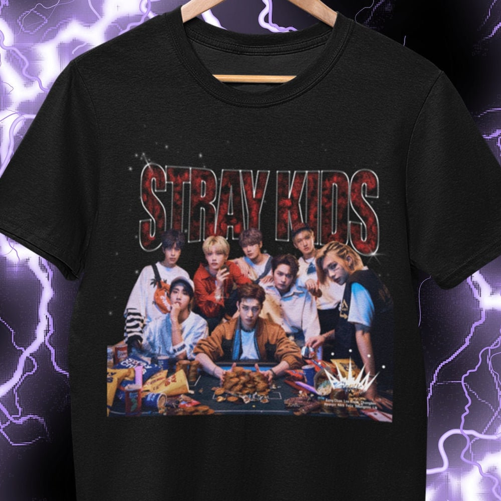 STRAY KIDS All In Bootleg Tee, For Kpop Fan, Boyband Merch, Kpop Idol ...