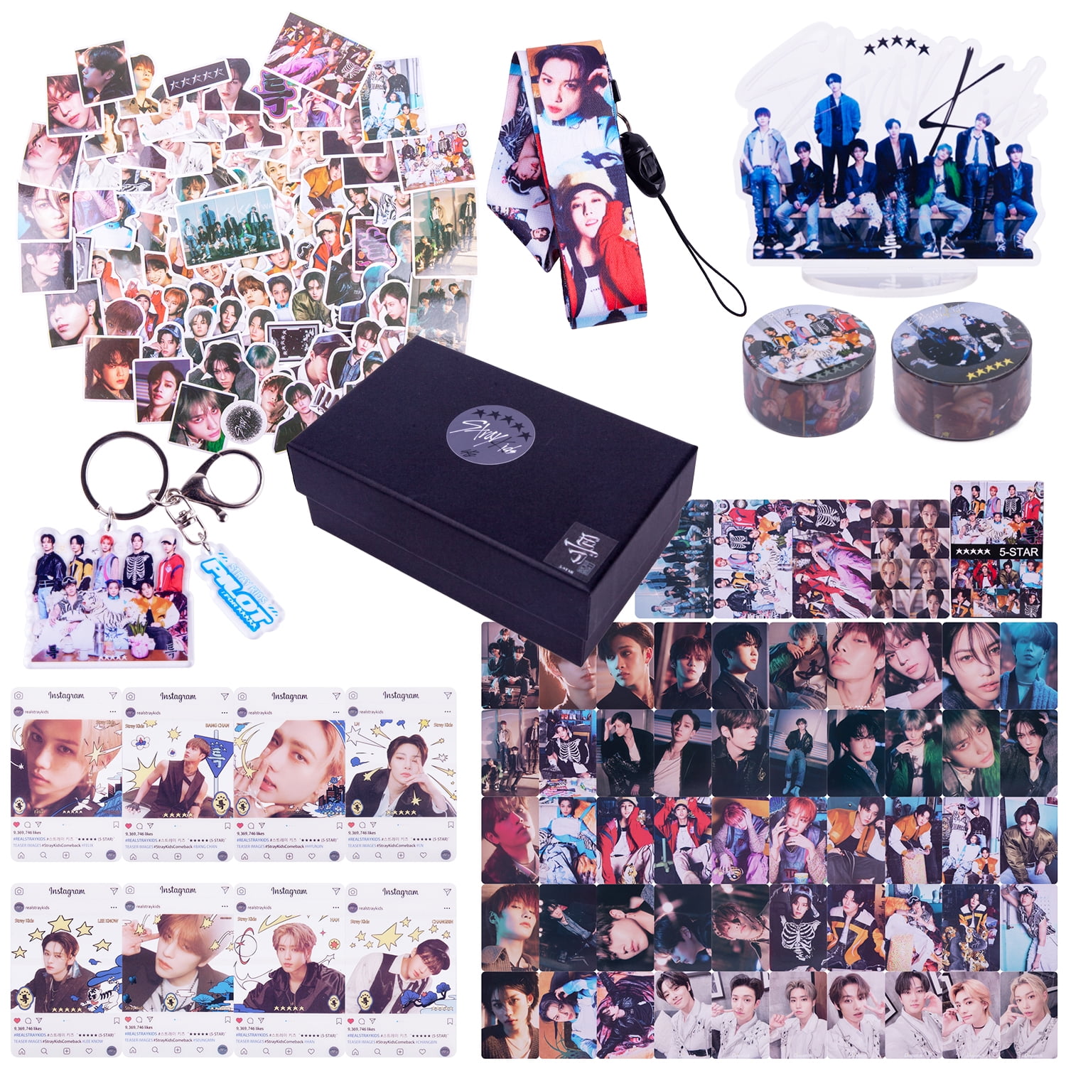 STRAY KIDS Themed Collector's Box - 50+ Exclusive Items with Photo ...