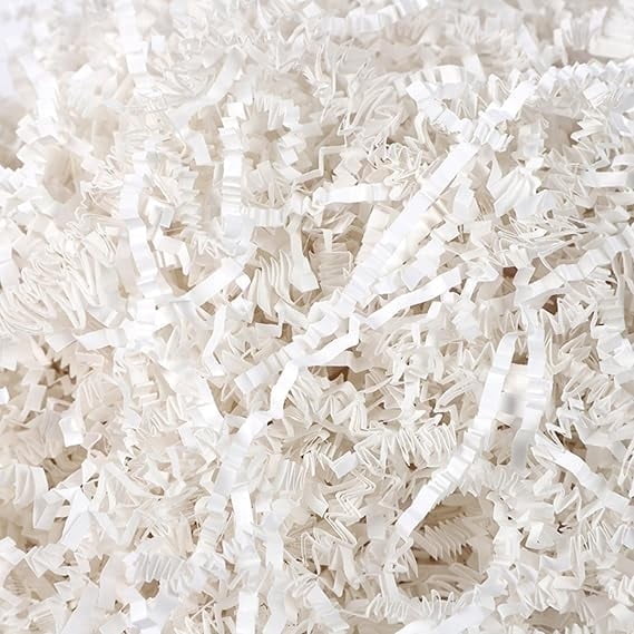 STRBOXONG 1LB (455g) White Shredded Tissue Paper for Packing Gift Boxes ...