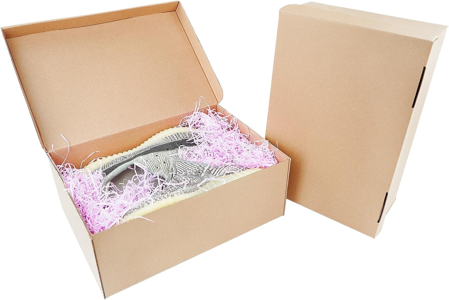 STRBOXONG Cardboard Shoe Boxes with Lid, 12.6x8.7x4.7|", Multi-Purpose ...