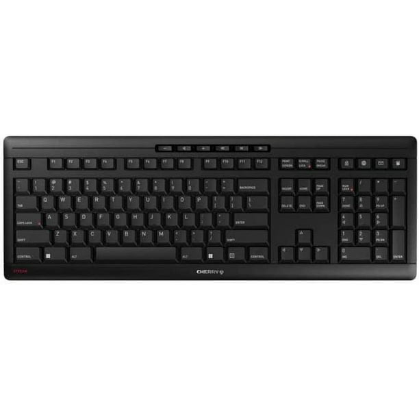 CHERRY STREAM Wireless Black Keyboard - Walmart Business Supplies