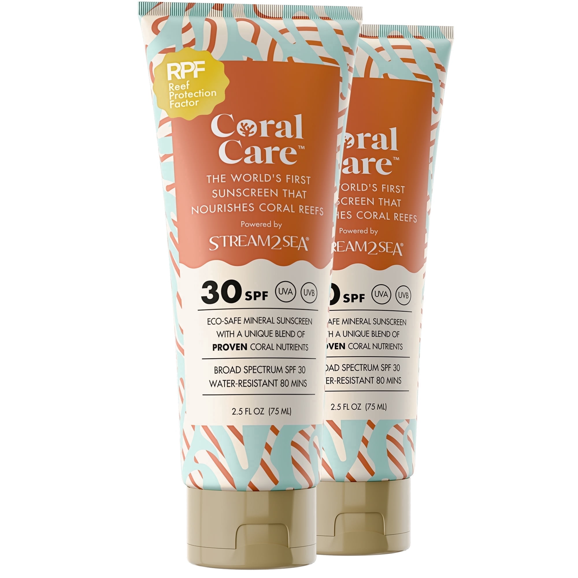 STREAM2SEA Coral Care Reef Safe Sunscreen SPF 30, Boosts Coral Growth ...