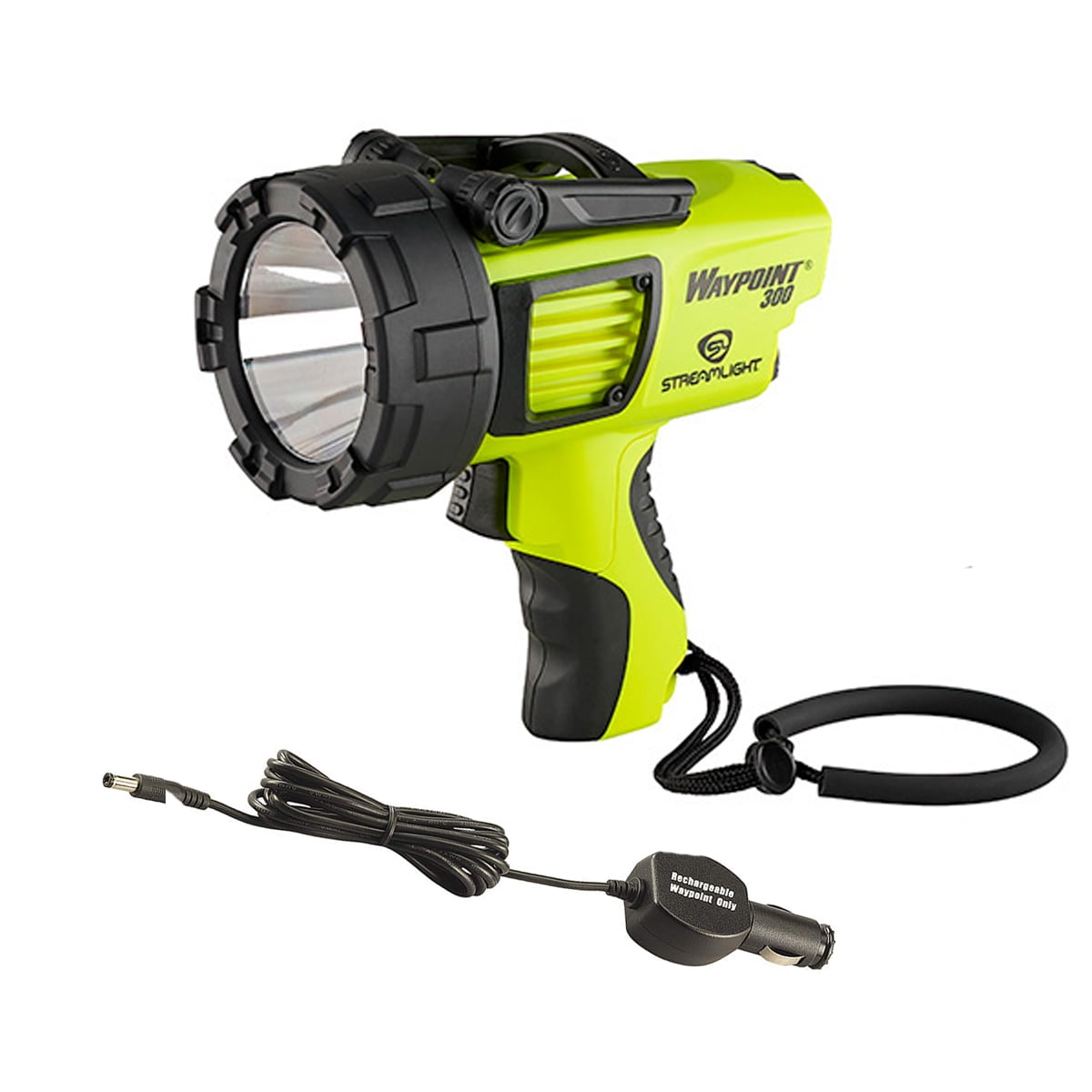 STREAMLIGHT Waypoint 400 Rechargeable 120V AC Yellow Spotlight With 12V ...