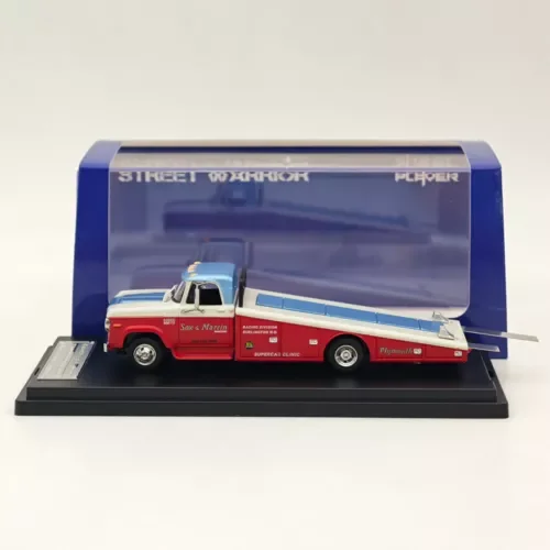 STREET WEAPON 1/64 1970 DODGE D300 RAMP TRUCK Car Transporter Diecast ...
