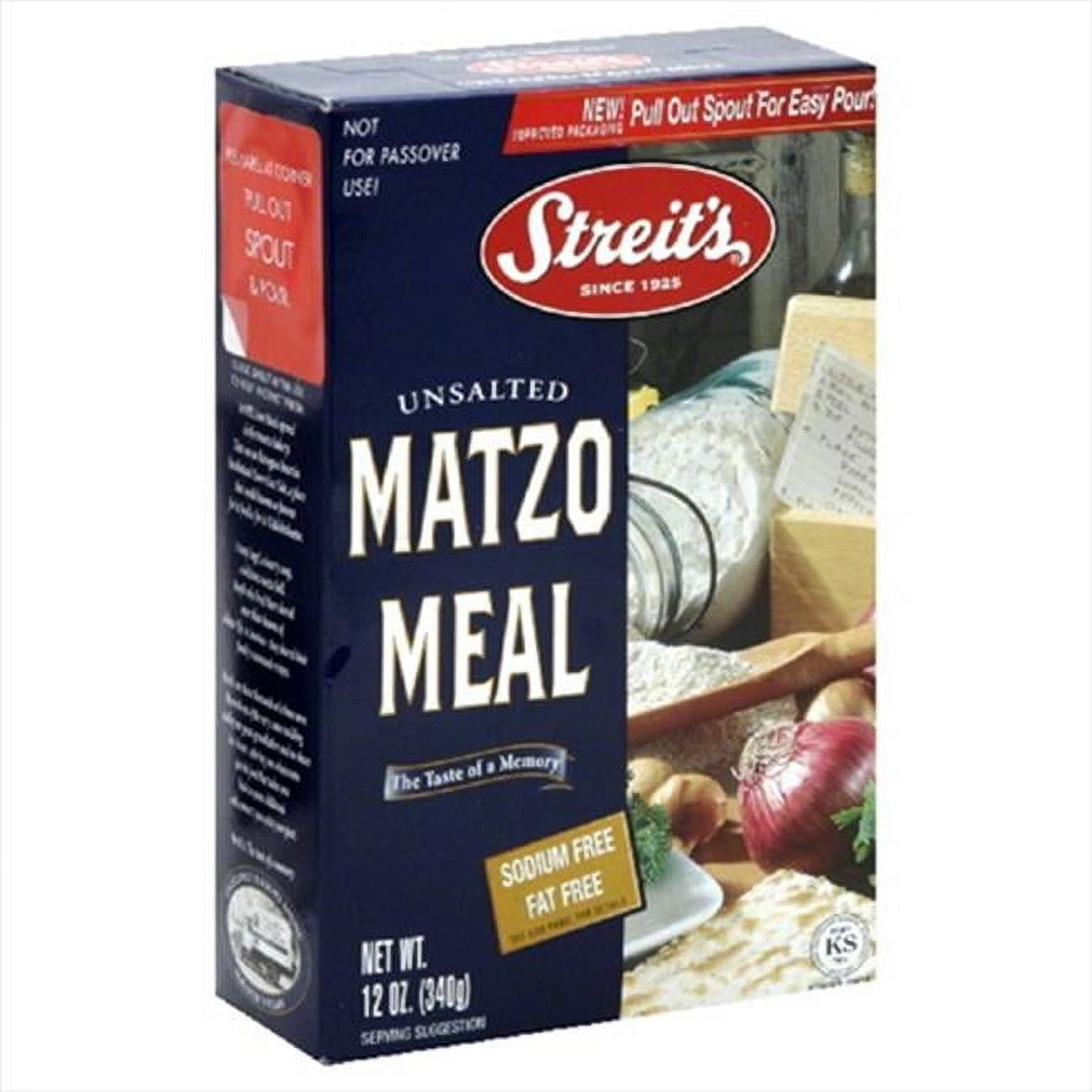 Streits Kosher Matzo Meal Ball for Passover - 12 oz, Pack of 18 ...