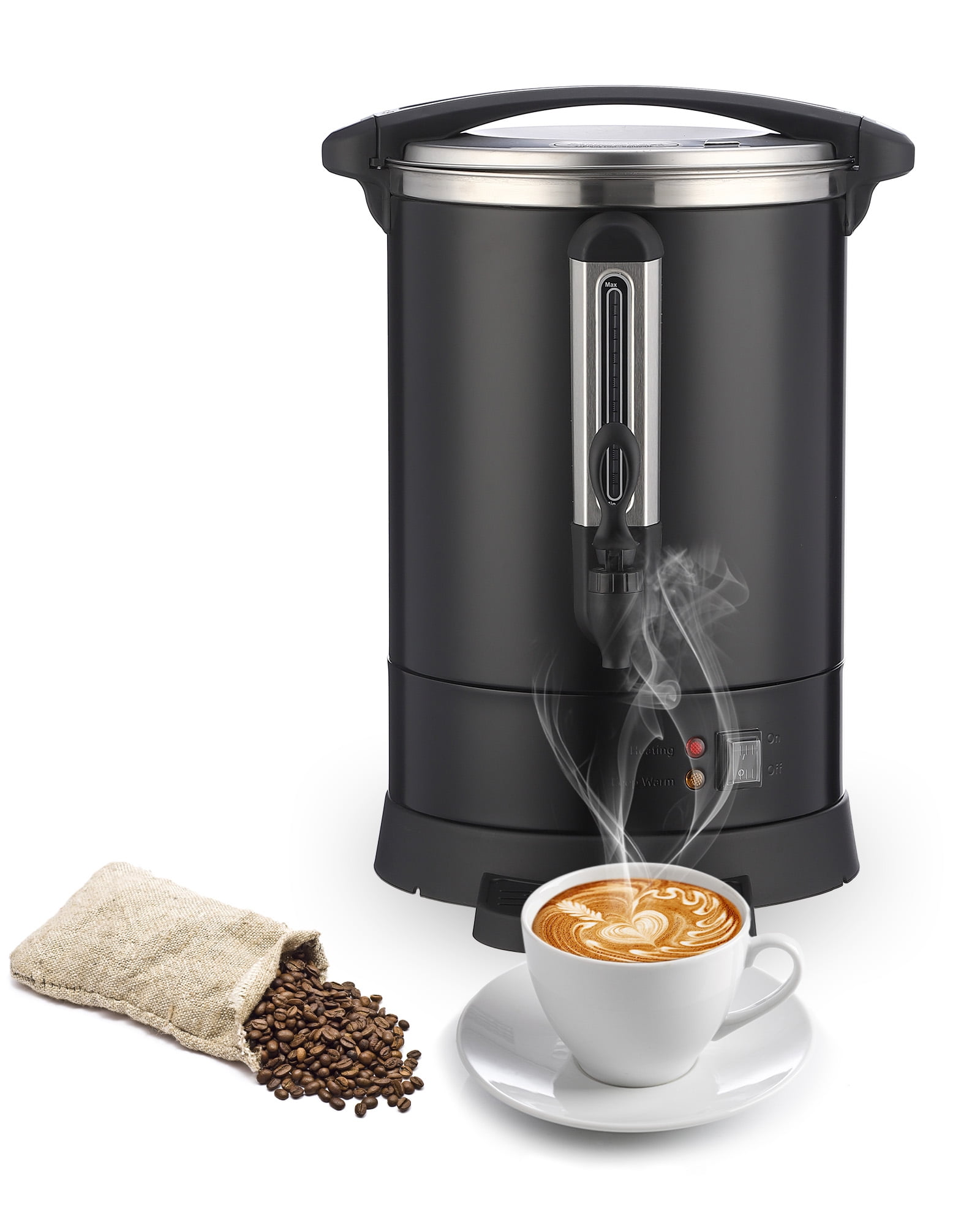 STRELECT 110 Cup Commercial Coffee Urn, Quick Brewing 14L Stainless ...