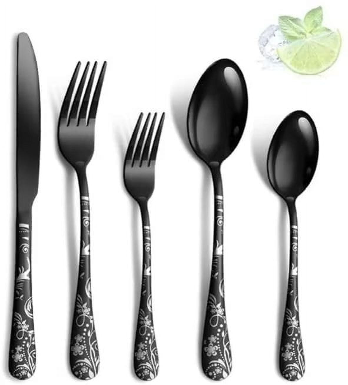 STRELECT 20pcs Silverware Set for 4, Stainless Steel Flatware Cutlery ...
