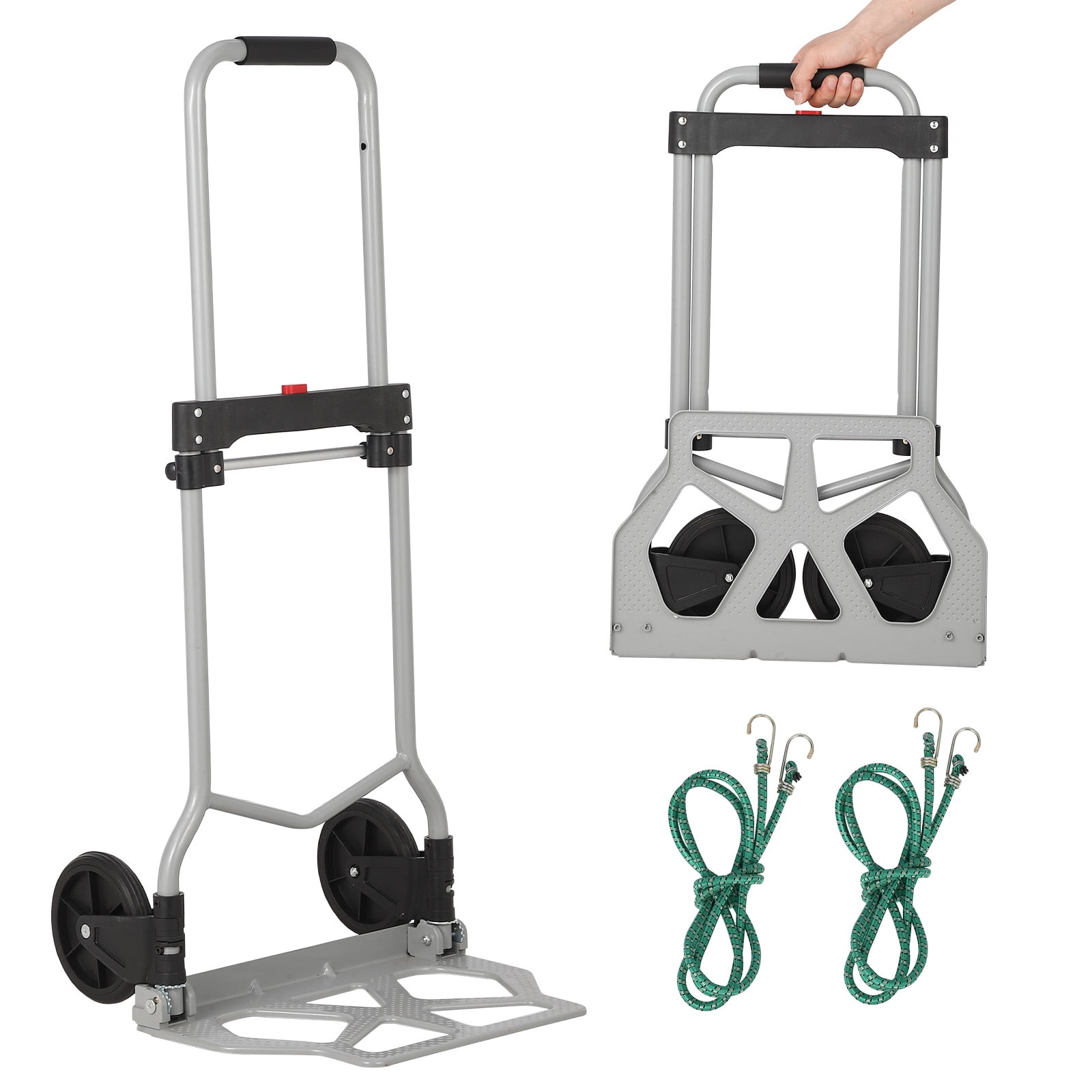 STRELECT Folding Hand Truck Portable Foldable Dolly Cart, 180lbs ...