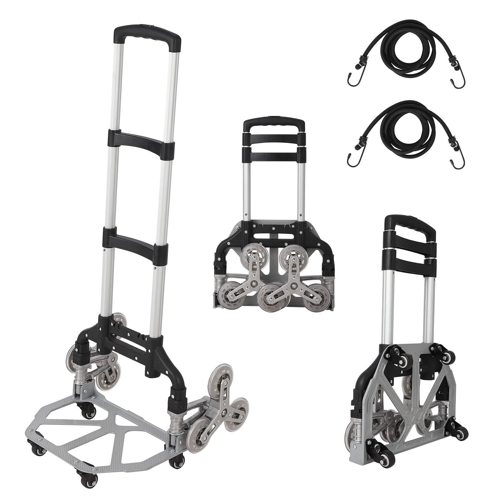 STRELECT Stair Climber Folding Grocery Cart, 180lbs Capacity Portable ...