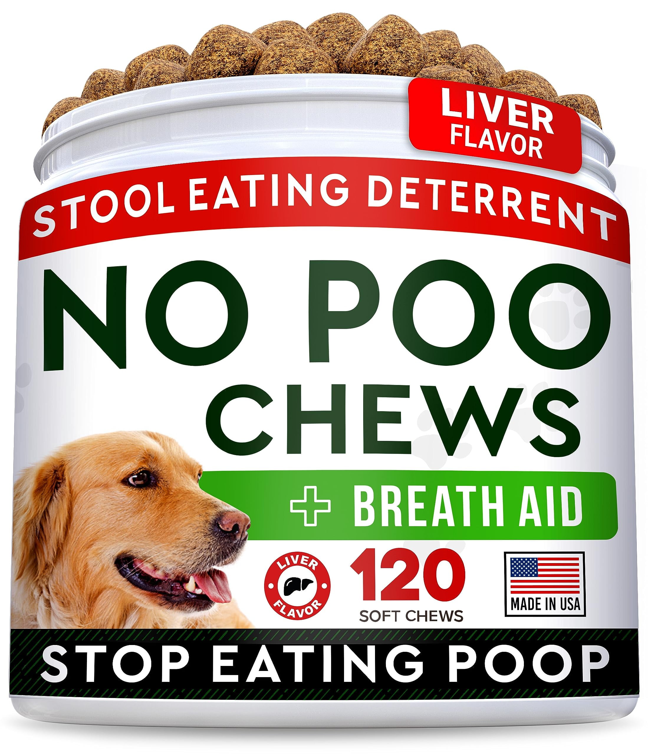 STRELLALAB No Poo Chews for Dogs - Stop Dog Poop Eating - Coprophagia ...