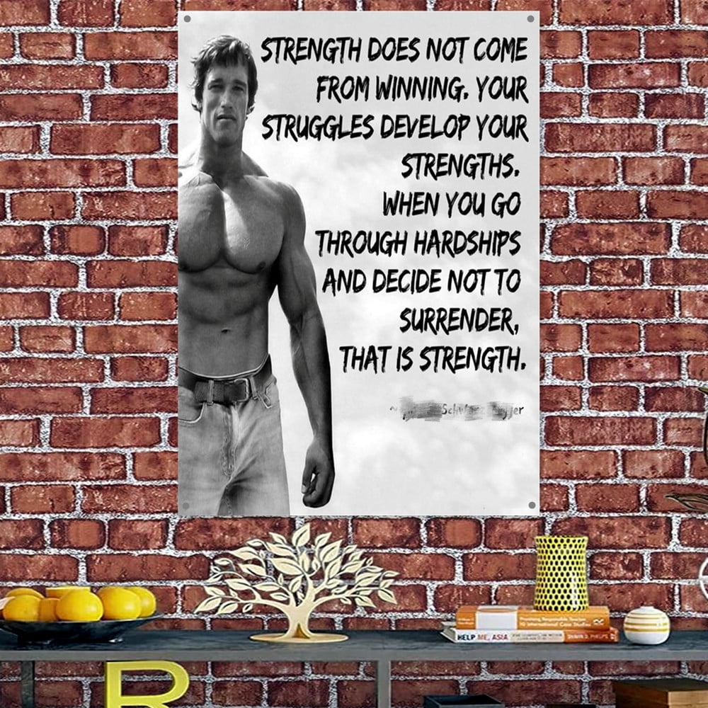 STRENGTH DOES NOT COME FROM WINNING - Strong Male Bodybuilder Wallpaper ...