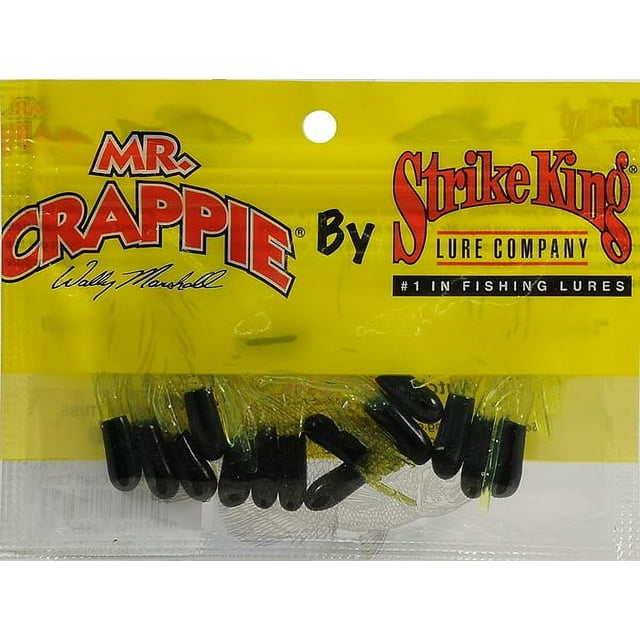 STRIKE KING MR CRAPPIE TUBE 2" Tuxedo Black Chartreuse - Walmart.com