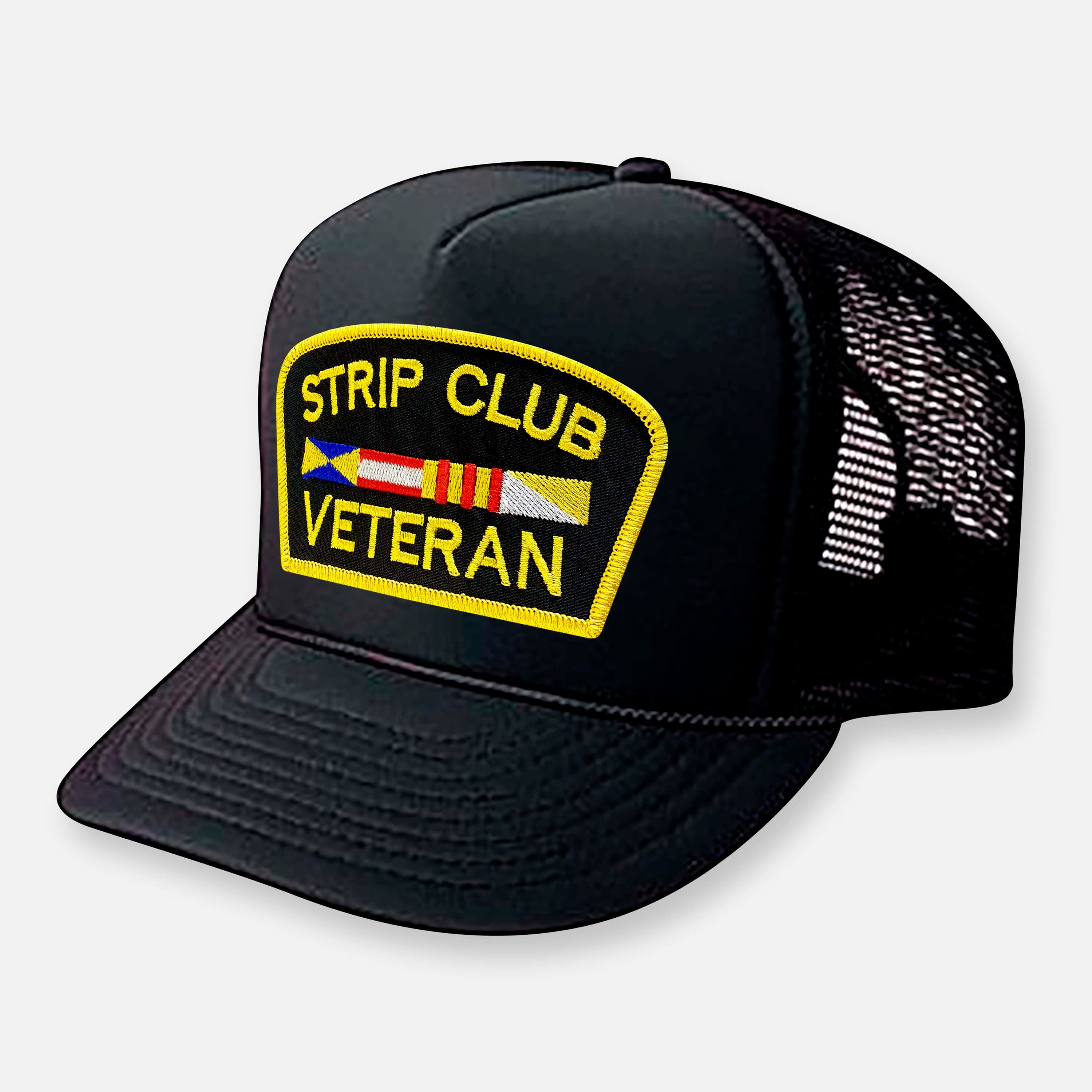 STRIP CLUB VETERAN CURVED BILL PATCH HAT - Walmart.com