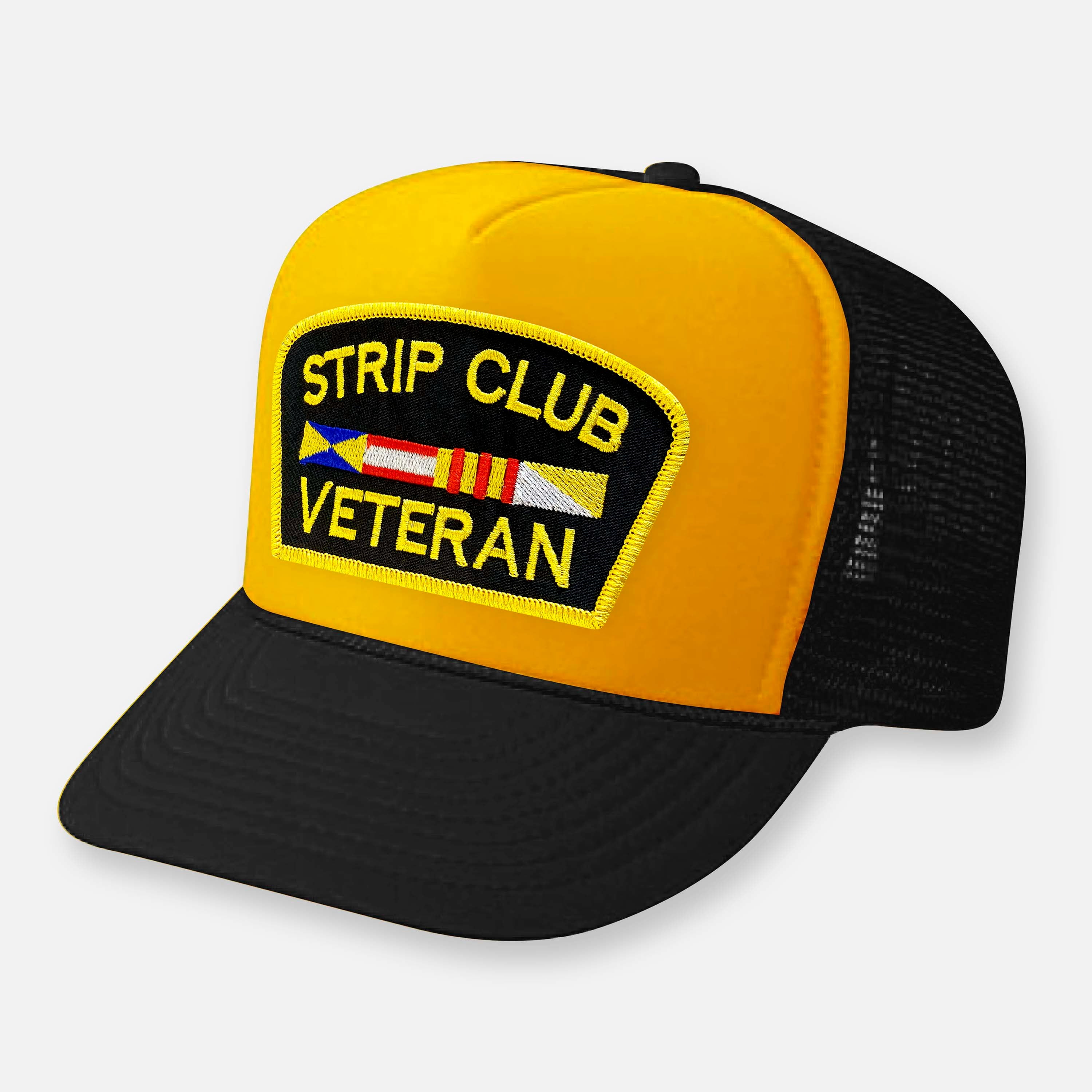 STRIP CLUB VETERAN CURVED BILL PATCH HAT - Walmart.com