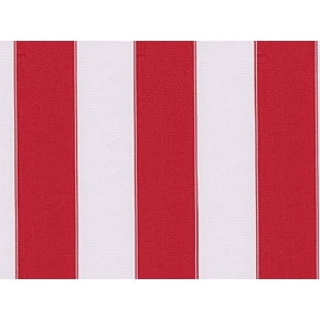 Red White Striped Fabric