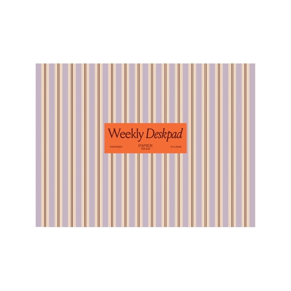 Papier To Go, Tear Away Pages Weekly Desk Pad Planner, Softcover, 9.5 ...