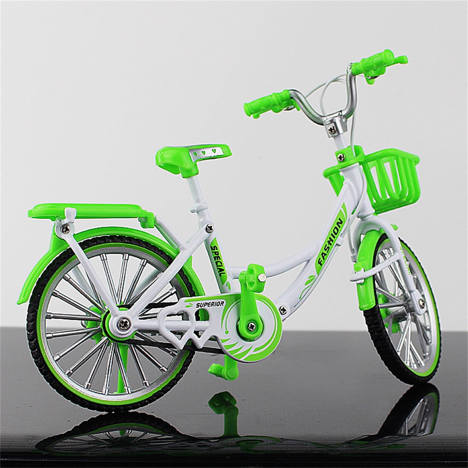 STROLA Living Animal Kits,Alloy Racing Bicycle Toy 1:10 Ornaments Mini ...