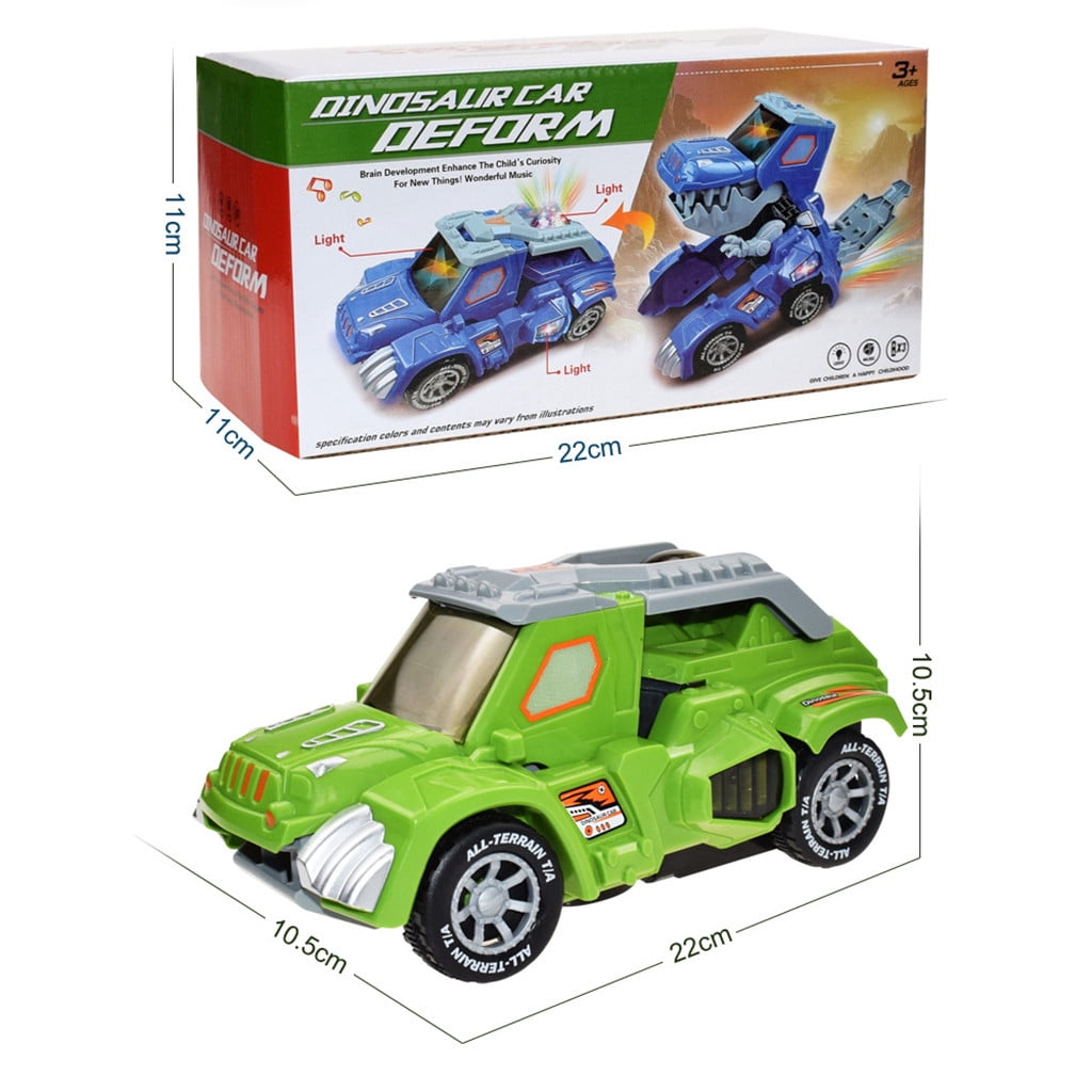 STROLA Racing Car Toys With Lights and Sounds,New Transformer Dinosaur ...